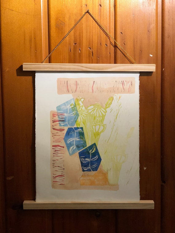 Multimedia Relief Print Collage - Etsy