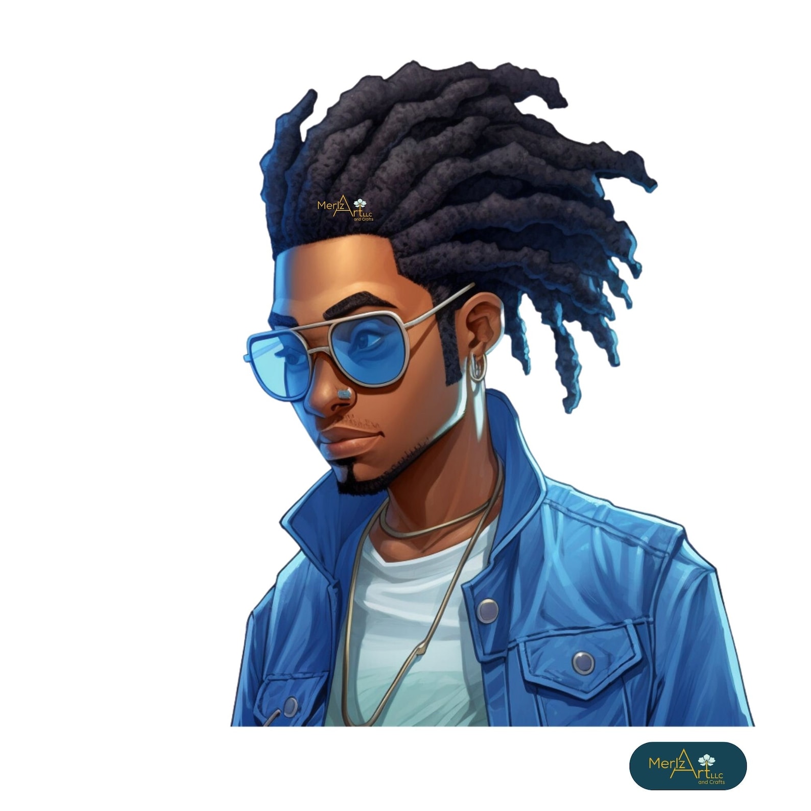 Men Clipart African American Men Clipart Black Man Magic - Etsy