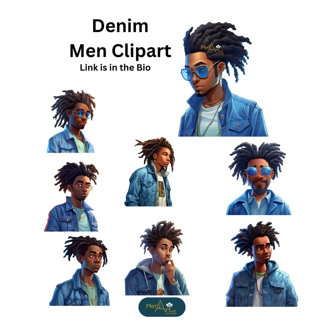 Men Clipart, African American Men Clipart, Black Man Magic, Fashion ...