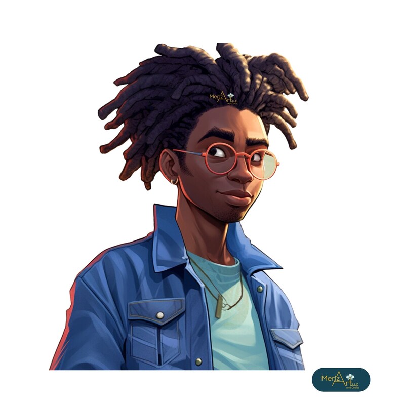 Men Clipart, African American Men Clipart, Black Man Magic, Fashion ...