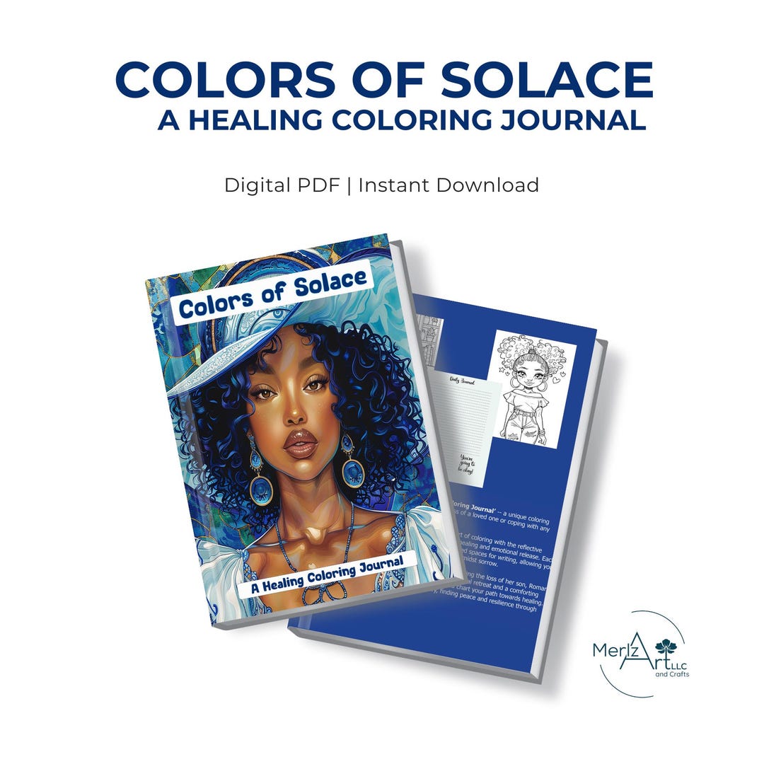 Colors of Solace A Healing Coloring Journal | Digital Coloring Pages ...