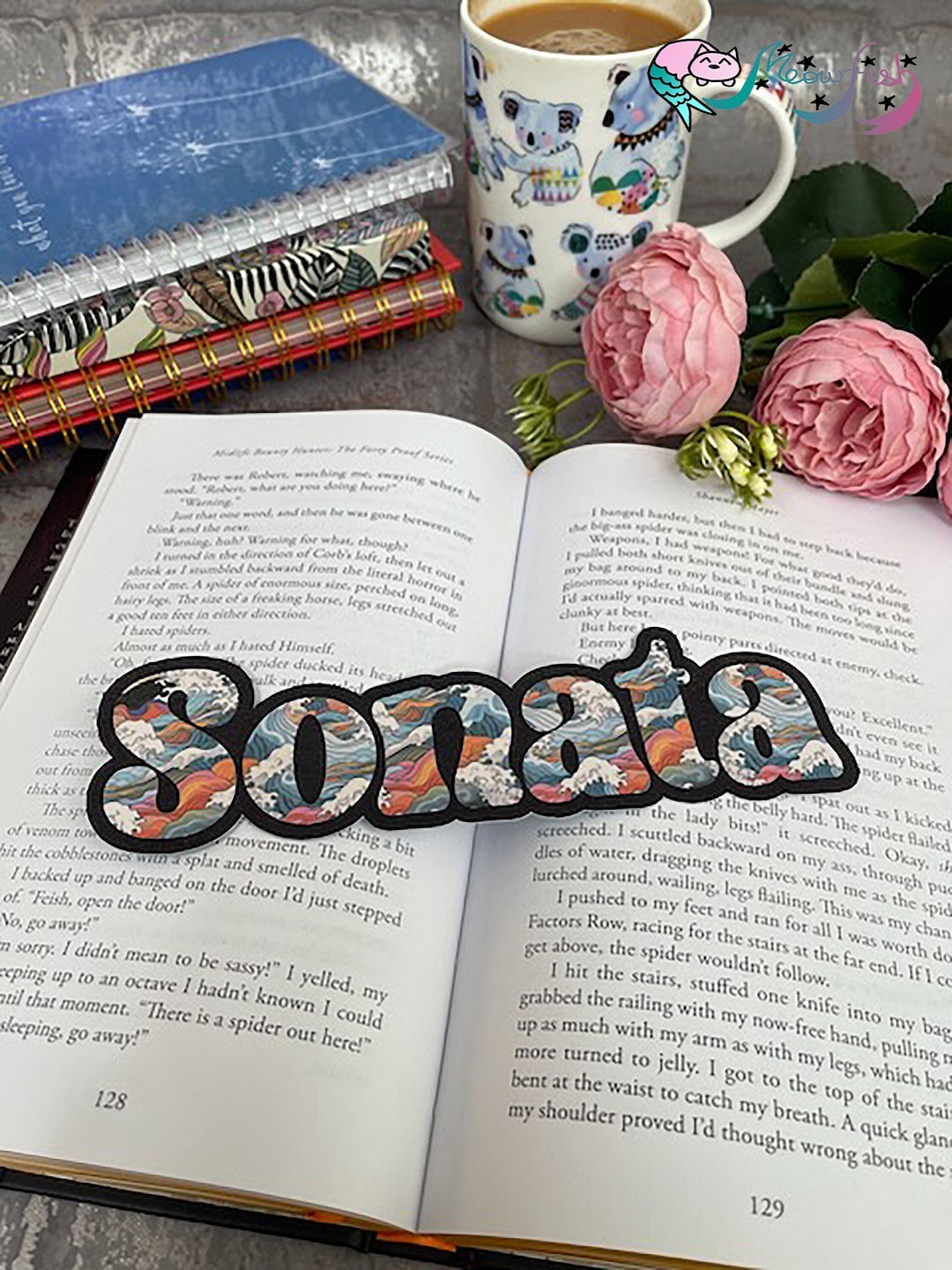 Japanese Waves Custom Laminated Bookmark Perfect Gift for Book Lovers ...