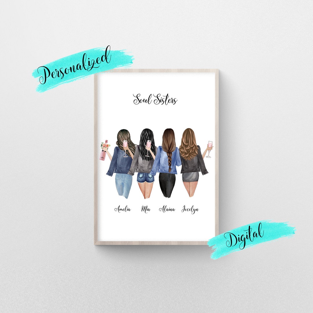 Custom Card Digital Download, Greeting Cards, Best Friends Gift ...