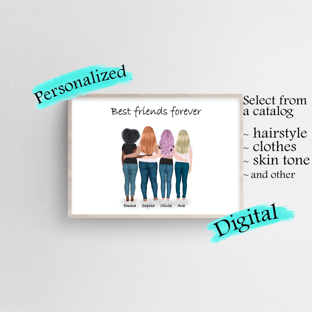 Personalized Custom Digital Cards for Your Best Friends, A Perfect Gift ...