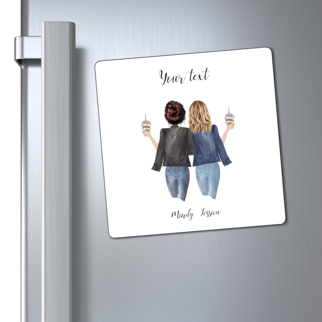 Magnets With Personalized Print Best Friend Print Souvenir Magnet for ...