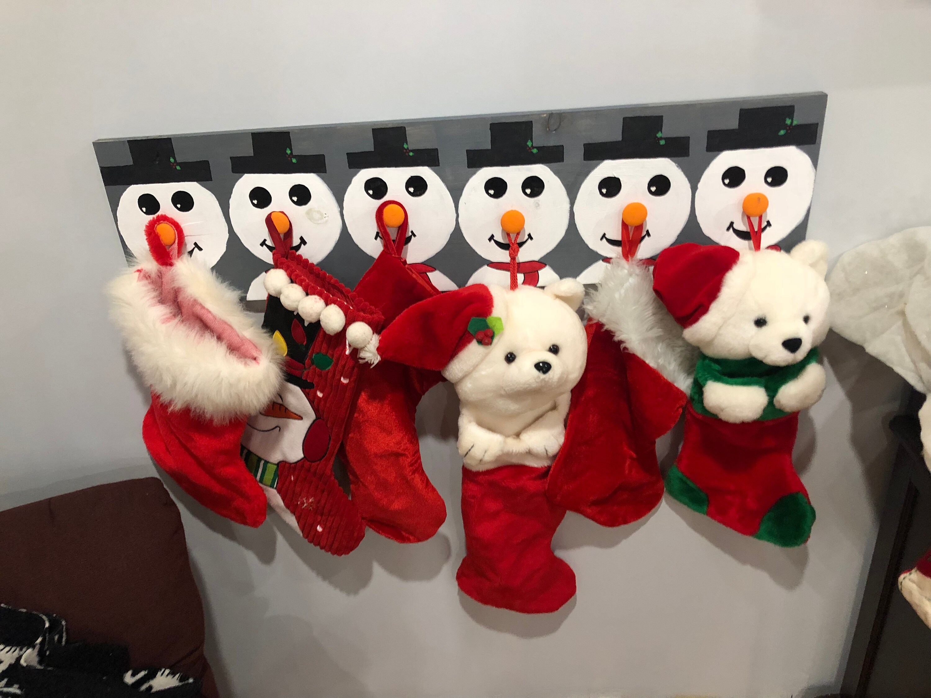 Snowman Stocking Holder | Etsy