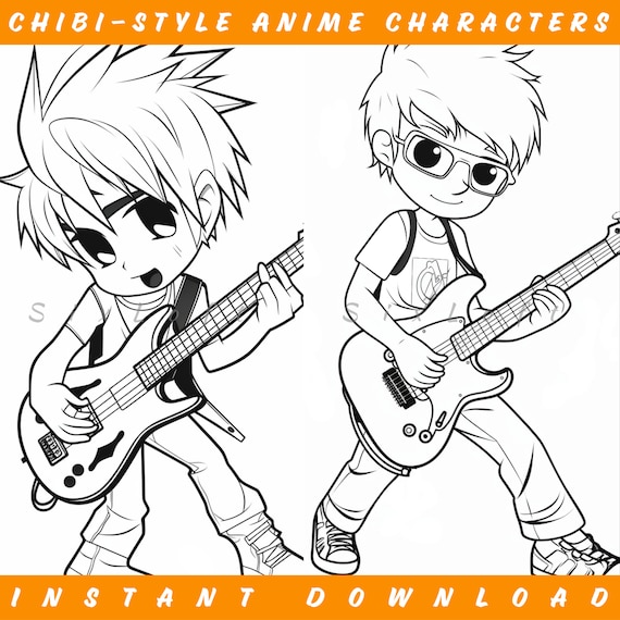 Chibi Boy With Guitar