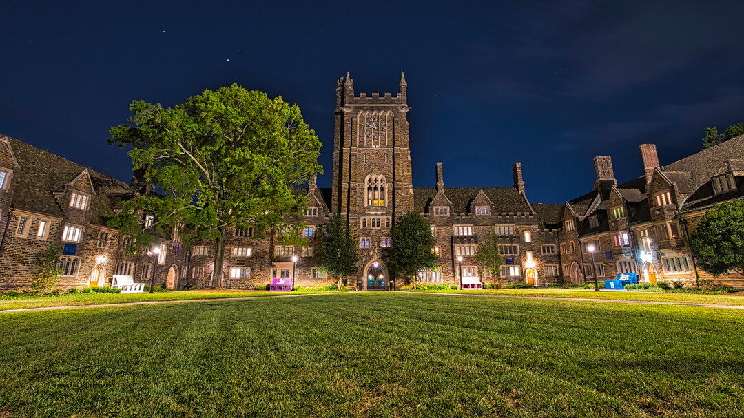 Duke Campus at Night - Etsy