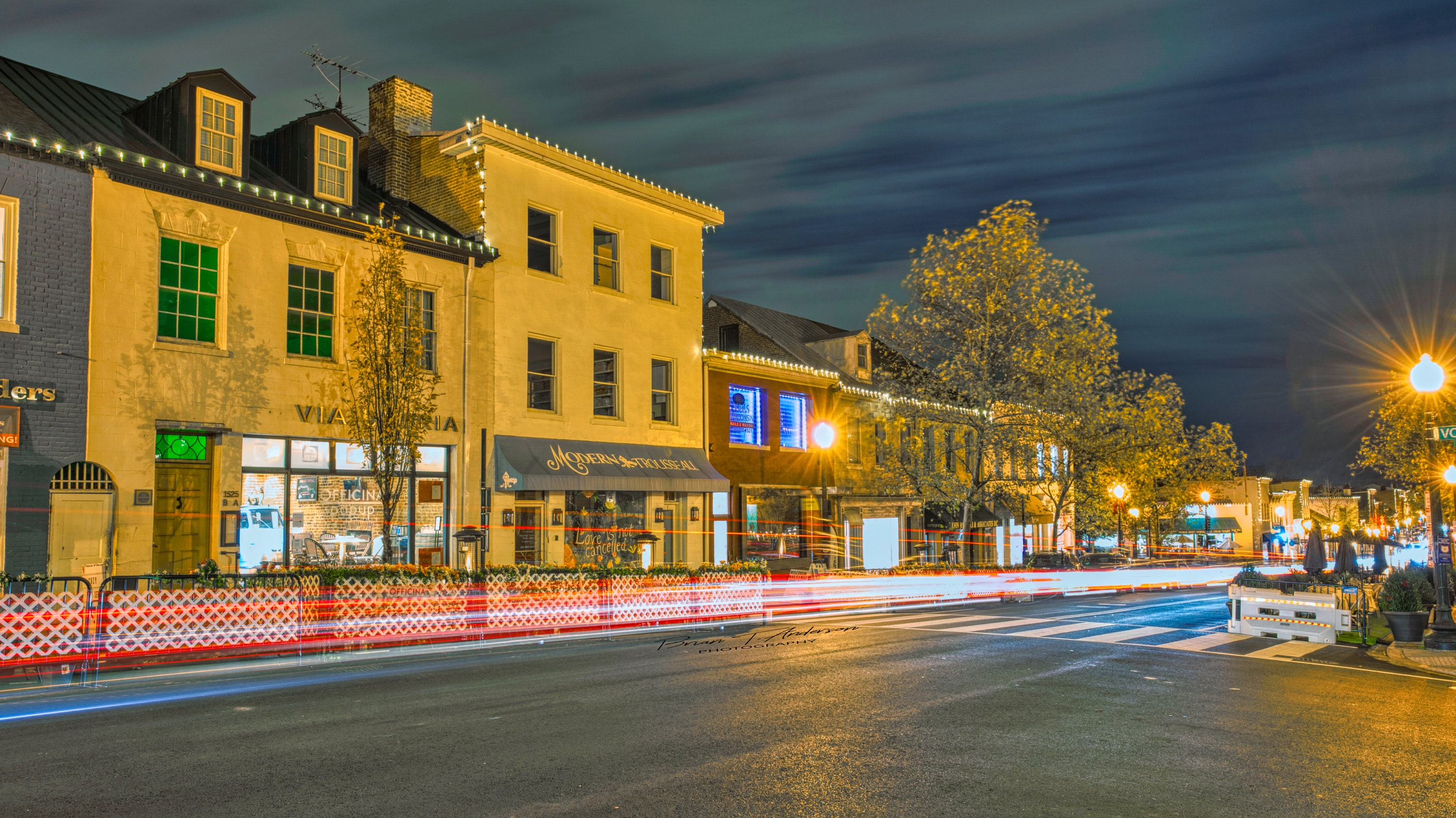 A Canvas or Print of Georgetown, Washington DC at Night - Etsy