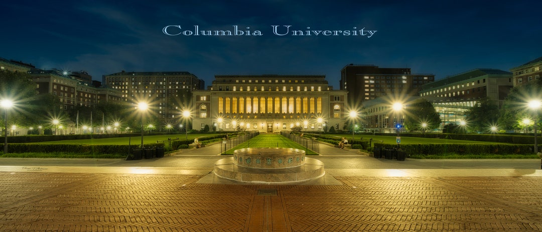 A Panoramic Print or Canvas of Columbia University, South Lawn and ...