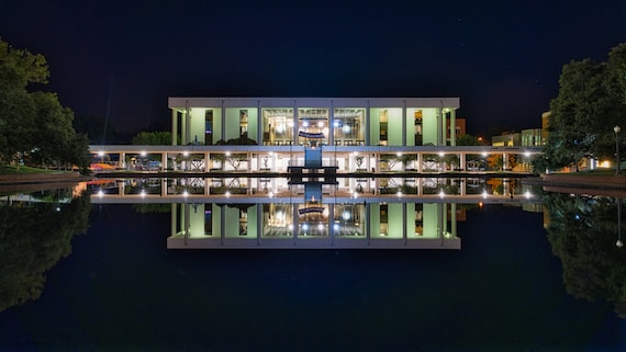 A Print of Canvas of the Clemson Library Robert Muldrow | Etsy