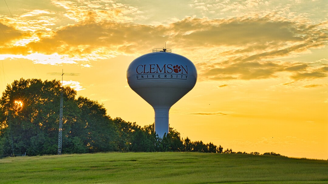 A Print or Canvas of the University of Clemson Water Tower - Etsy