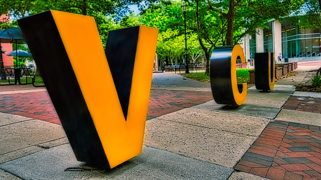 A Wide Angle Print or Canvas of the VCU Sign on the Virginia ...