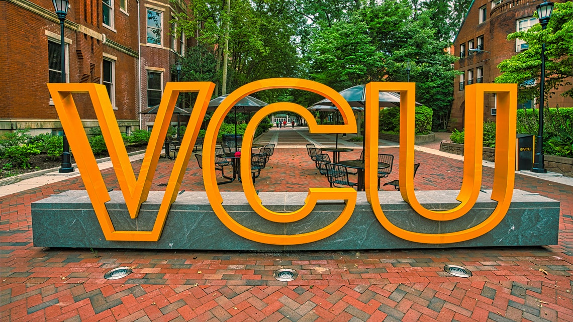 VCU Virginia Commonwealth University Campus Sign. Add Name and Class ...