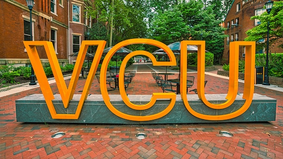 VCU Virginia Commonwealth University Campus Sign. Add Name and - Etsy