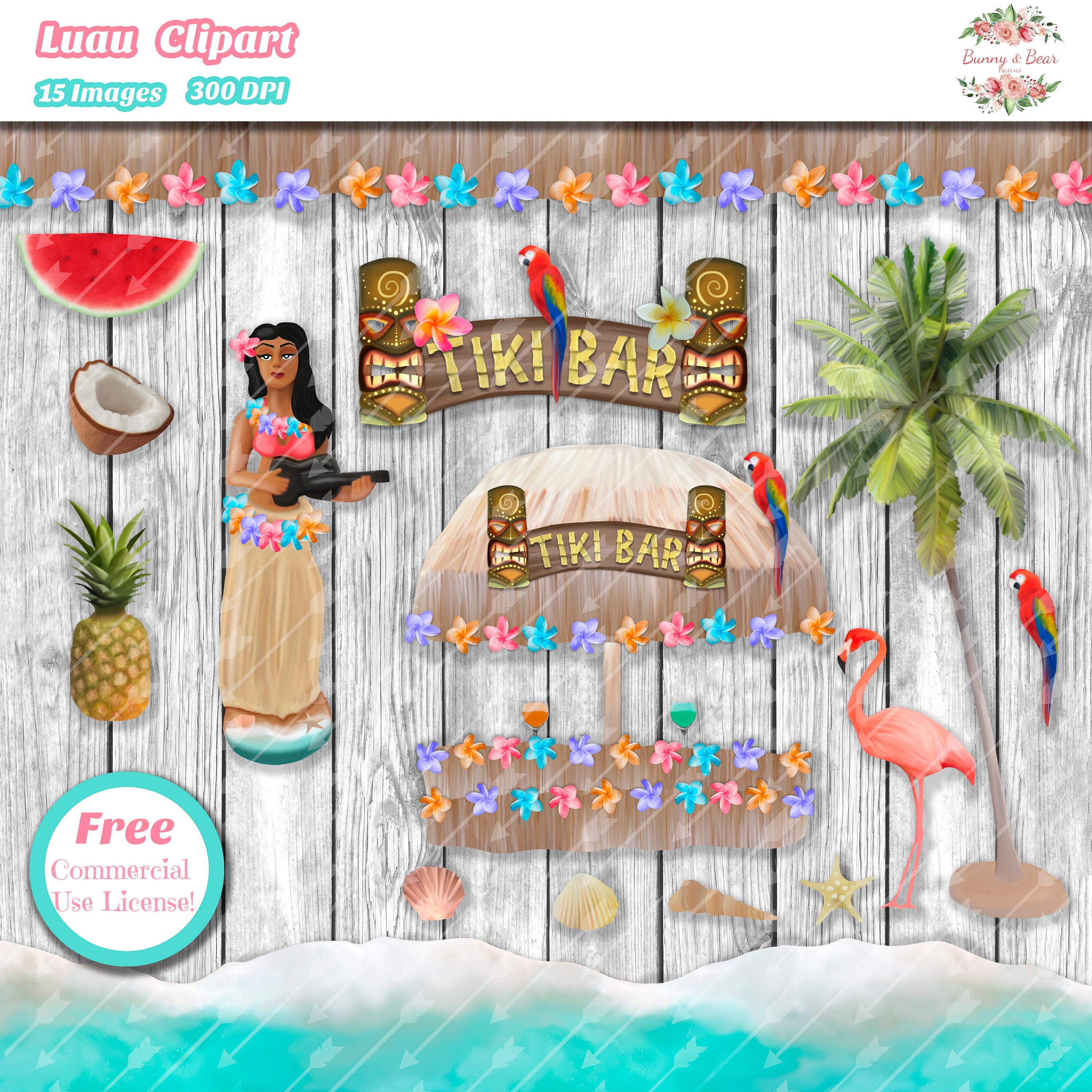 Hawaiian Luau Clip Art Free