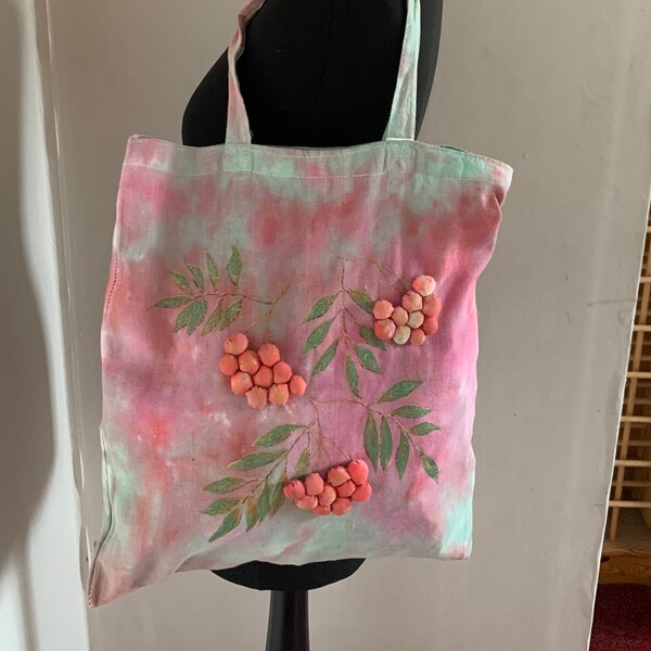 Unique Hand-painted Betta Fish Tote Bag - Etsy