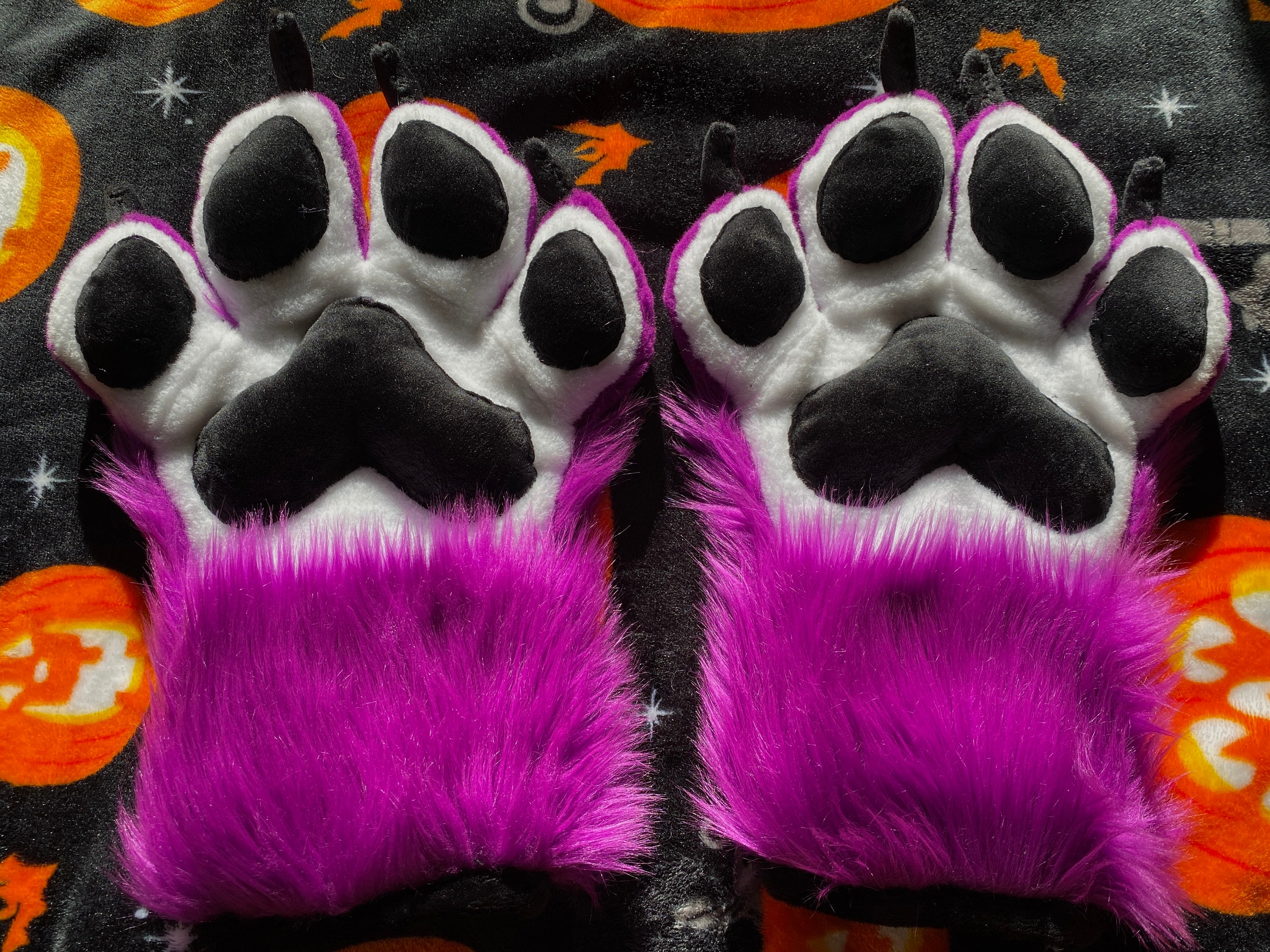 Fursuit Paws purple, White, Black - Etsy