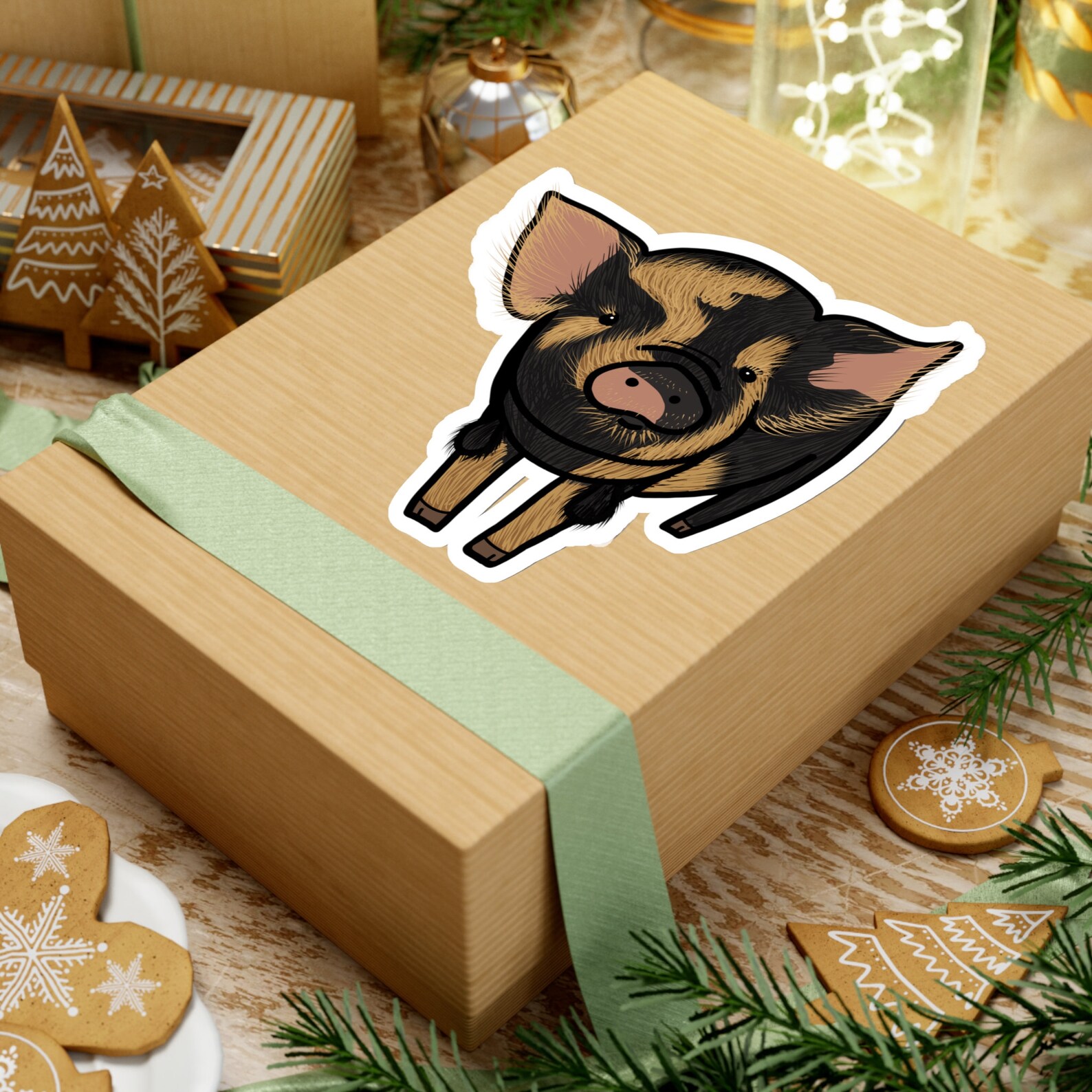 Ranseur the Kunekune Pig Sticker - Etsy