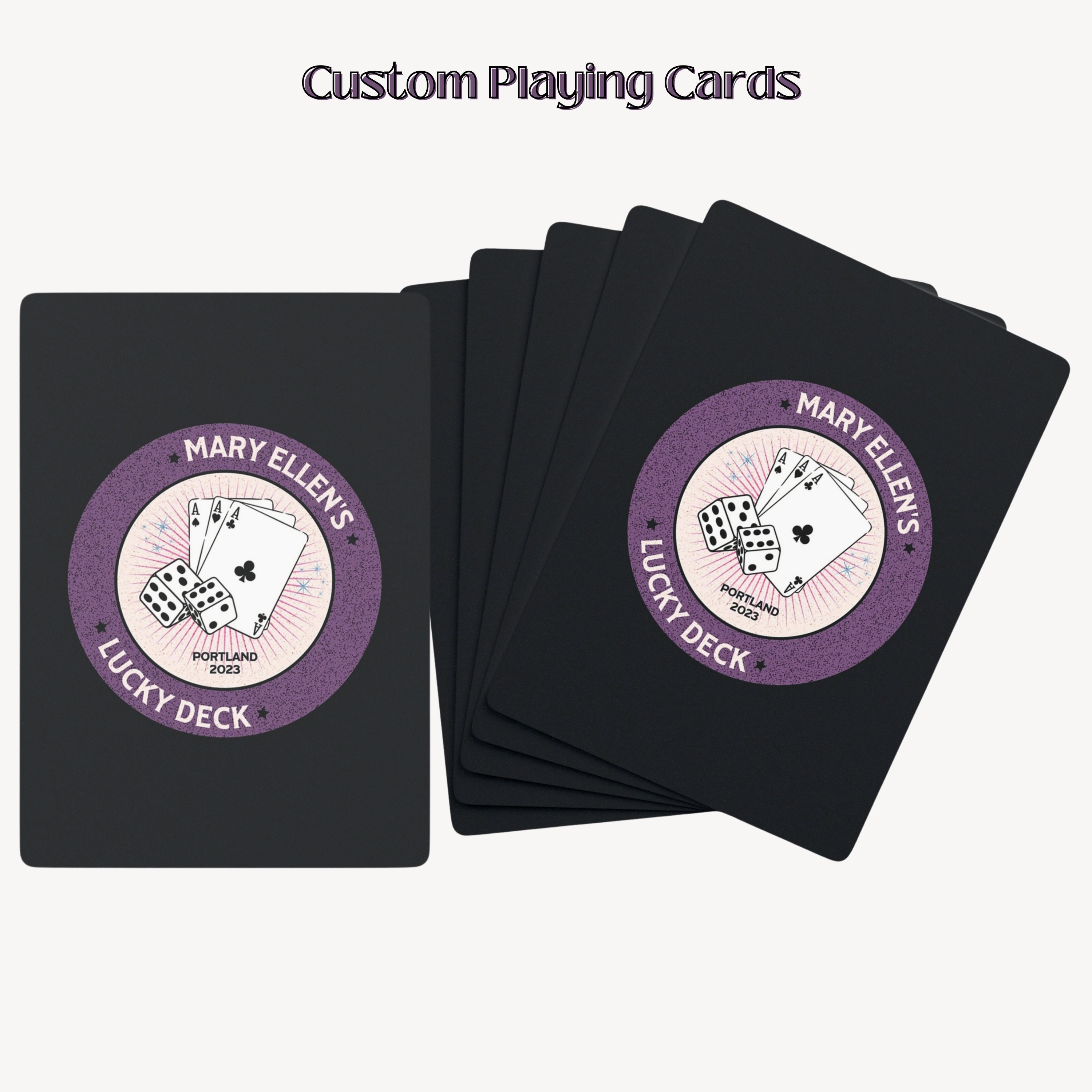 Personalized Playing Cards, Custom Card Deck, Personal Poker Cards ...