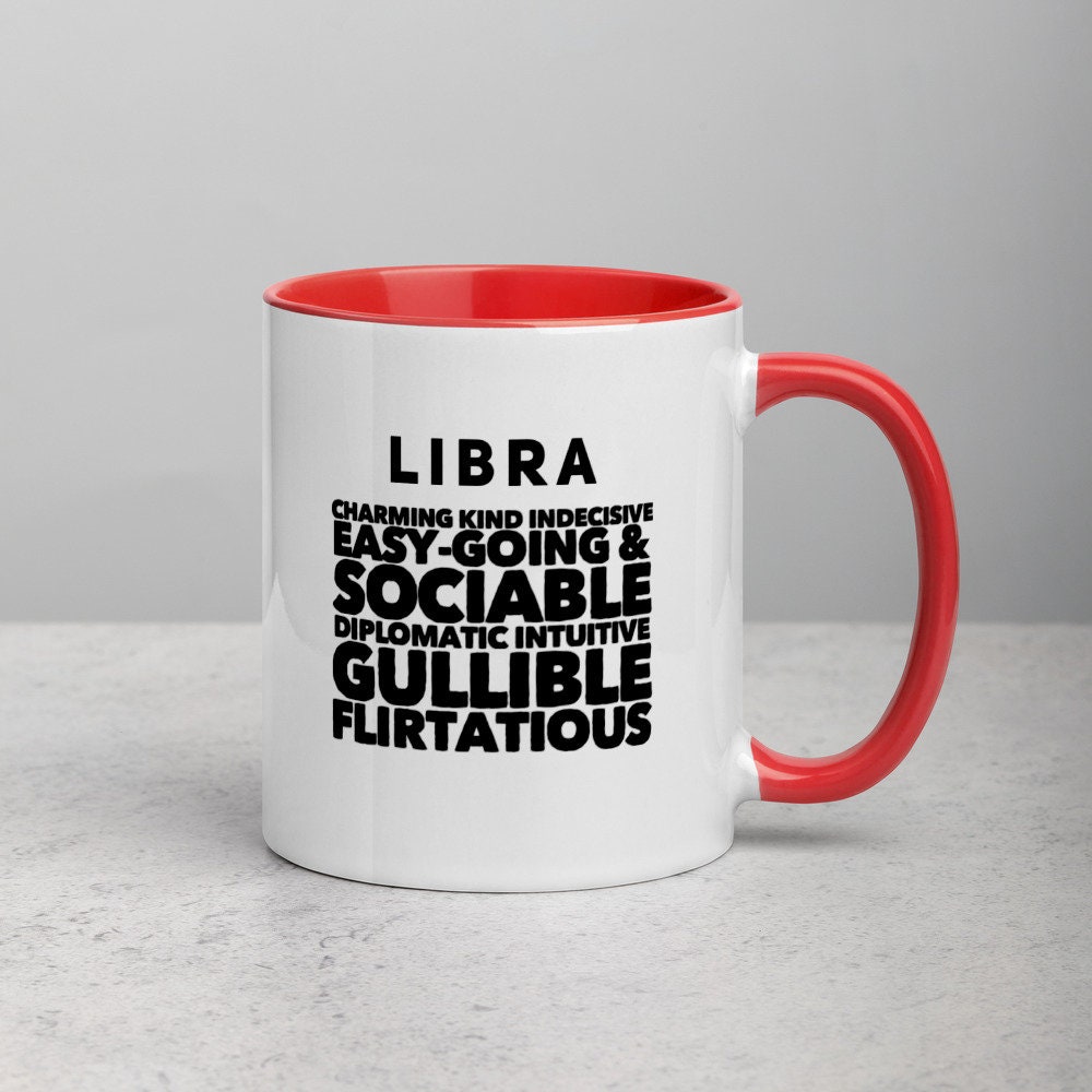 Libra Coffee Mug Zodiac Gifts Star Sign Horoscope Gift for - Etsy