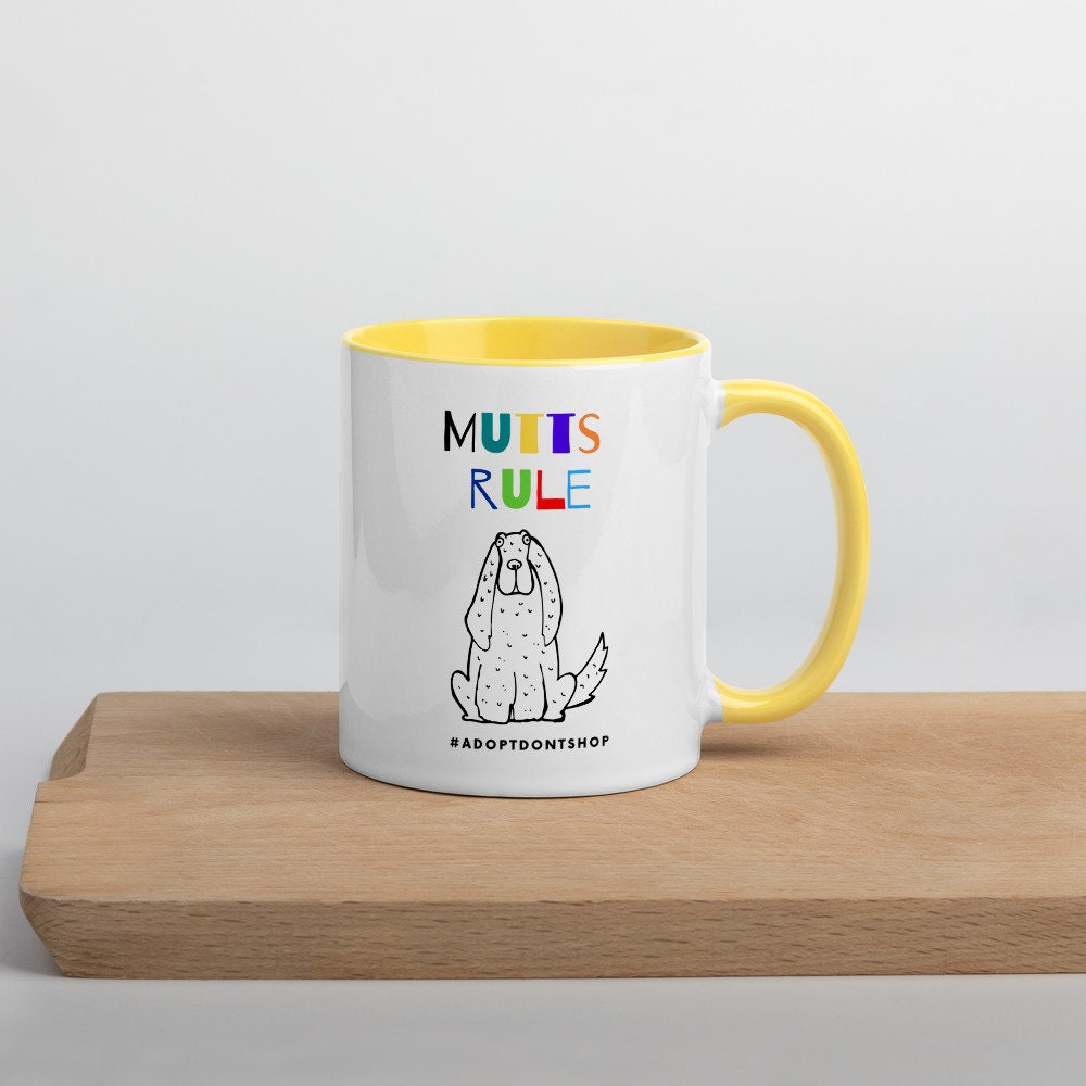 Adopt Don't Shop Dog Coffee Mug Rescue Mom Gift Dog Lover's Gift Dog ...