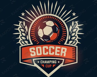 Soccer Badge Logo Design Templates Football FC Eps, Jpeg, Png, Pdf, Svg ...