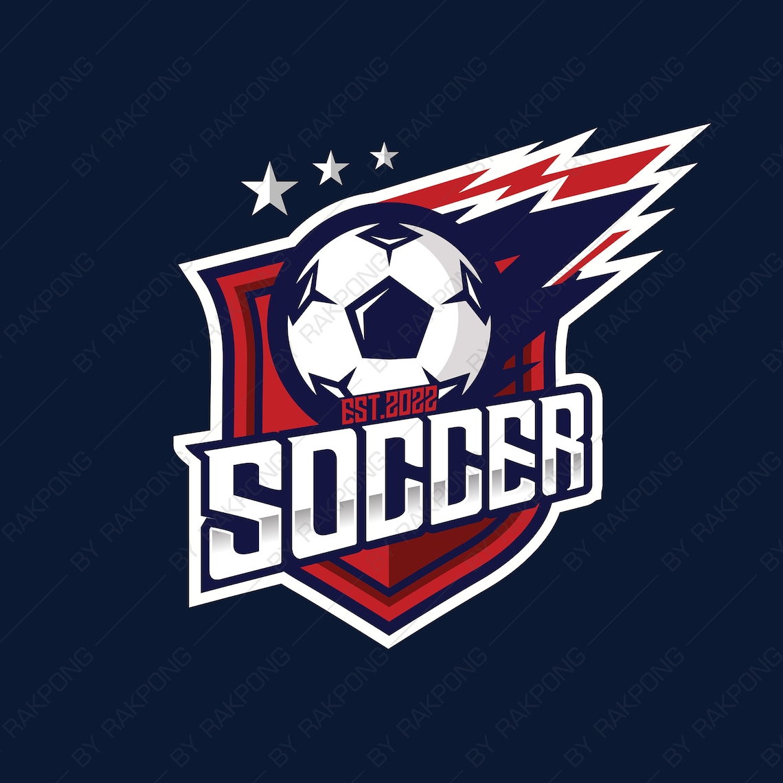 Soccer Badge Logo Design Templates Football FC Eps, Jpeg, Png, Pdf, Svg ...