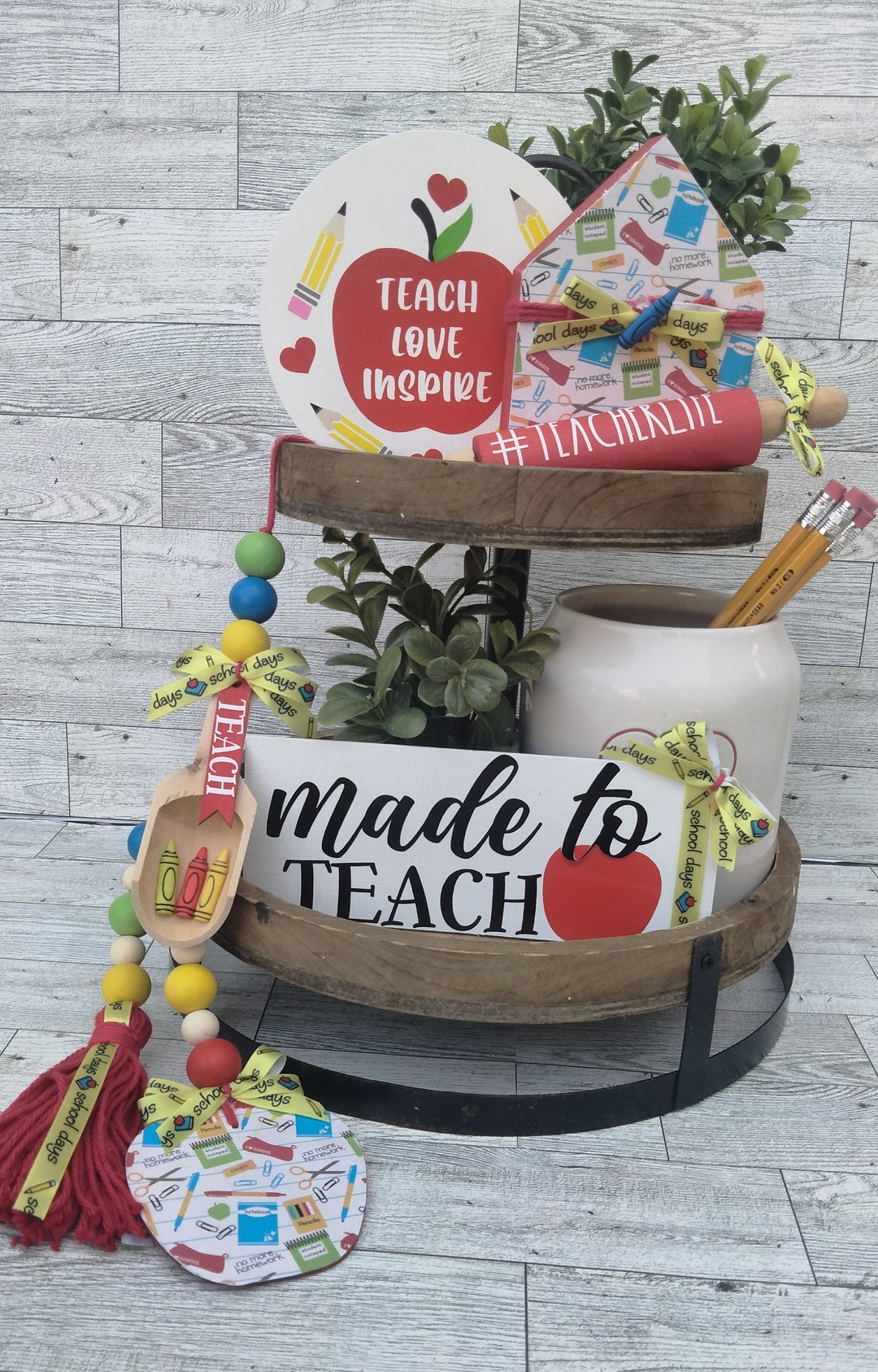 Teacher Tray Decor - Etsy