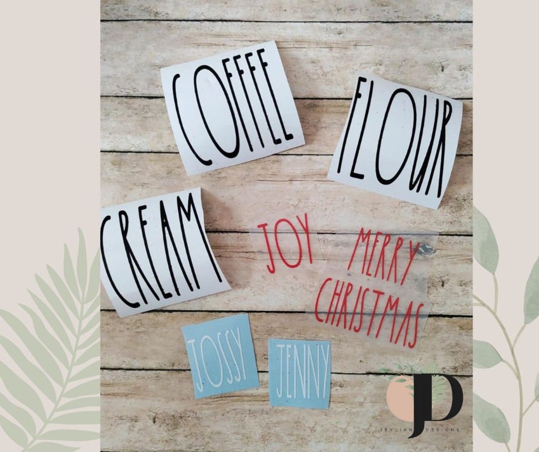 Custom Rae Dunn Vinyl Decal - Etsy
