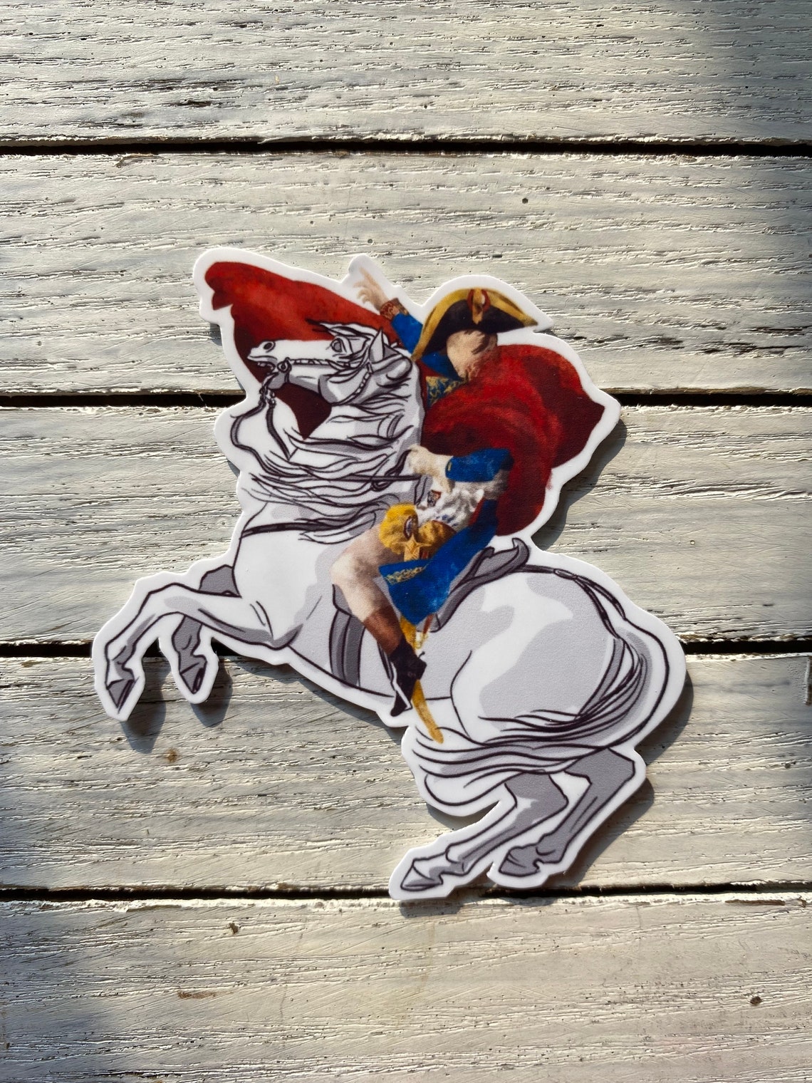 Napoleon Matte & Glossy vinyl sticker 2 5/8x3 Handmade and | Etsy