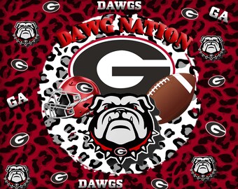 Ga Bulldogs Leopard - Etsy