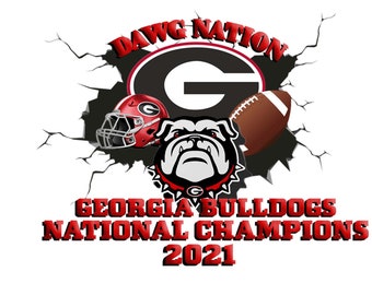 Prints Digital Prints UGA National Championship SVG Wall Art Go Dawgs Printable PDF Georgia ...