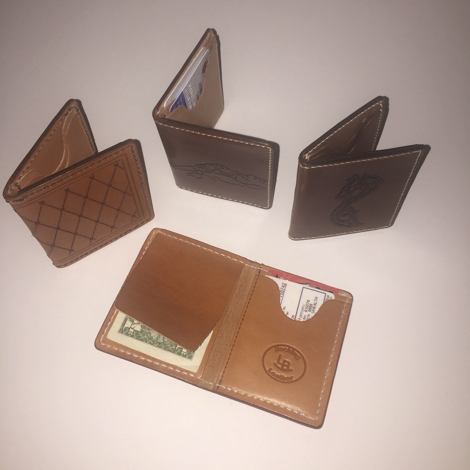 Handcrafted Leather Clipper Wallet. - Etsy