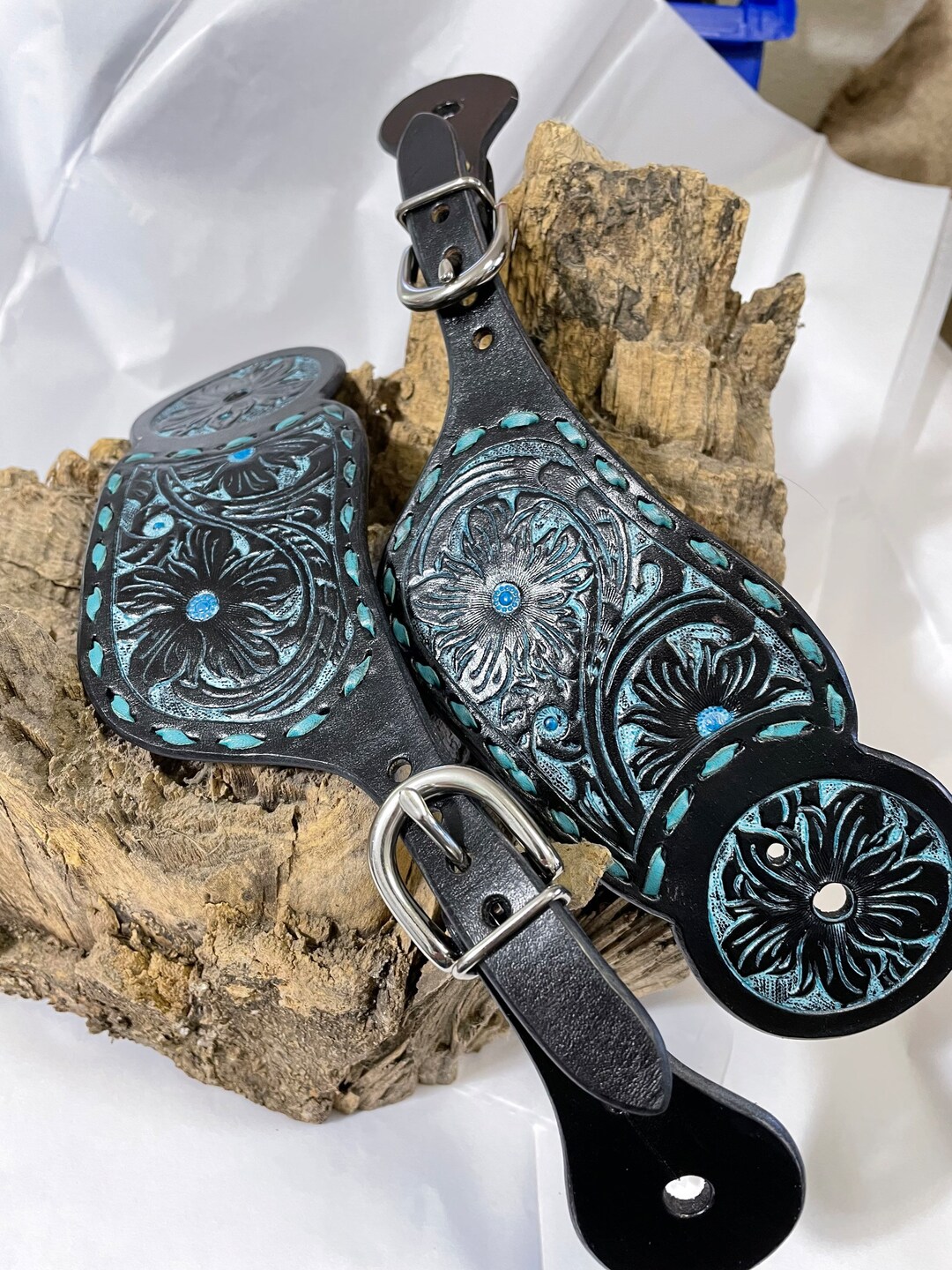 Handcrafted Leather Spur Straps - Etsy