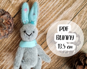 Bunny Sewing PDF Pattern, Teddy Toy Jointed Pattern, Rabbit Pdf Sewing ...