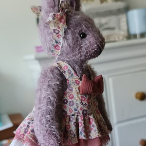 Cute Bunny Sewing PDF Pattern, Teddy Toy Jointed Pattern, Mohair Rabbit ...