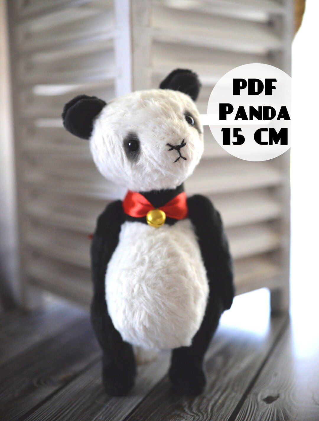 Panda Teddy Bear PDF Pattern, Small Panda Pattern, Teddy Bear Pattern ...