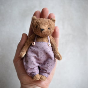 Miniature Teddy Bear PDF Pattern, Small Teddy Bear Pattern, Teddy Bear ...