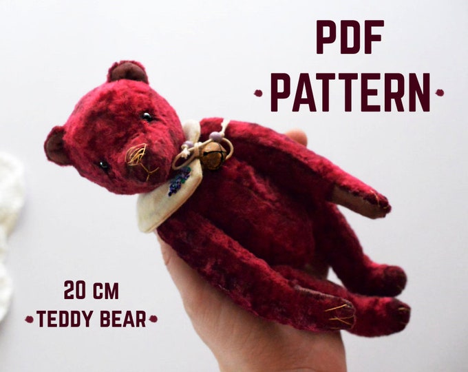 Cute Bunny Sewing PDF Pattern Teddy Toy Jointed Pattern - Etsy