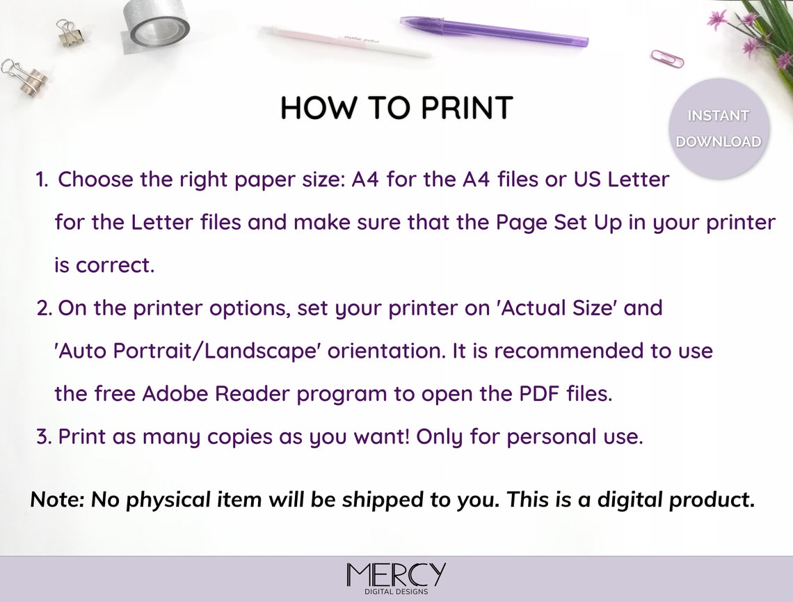 Blank Calendar Printable Purple Undated A4 Letter - Etsy