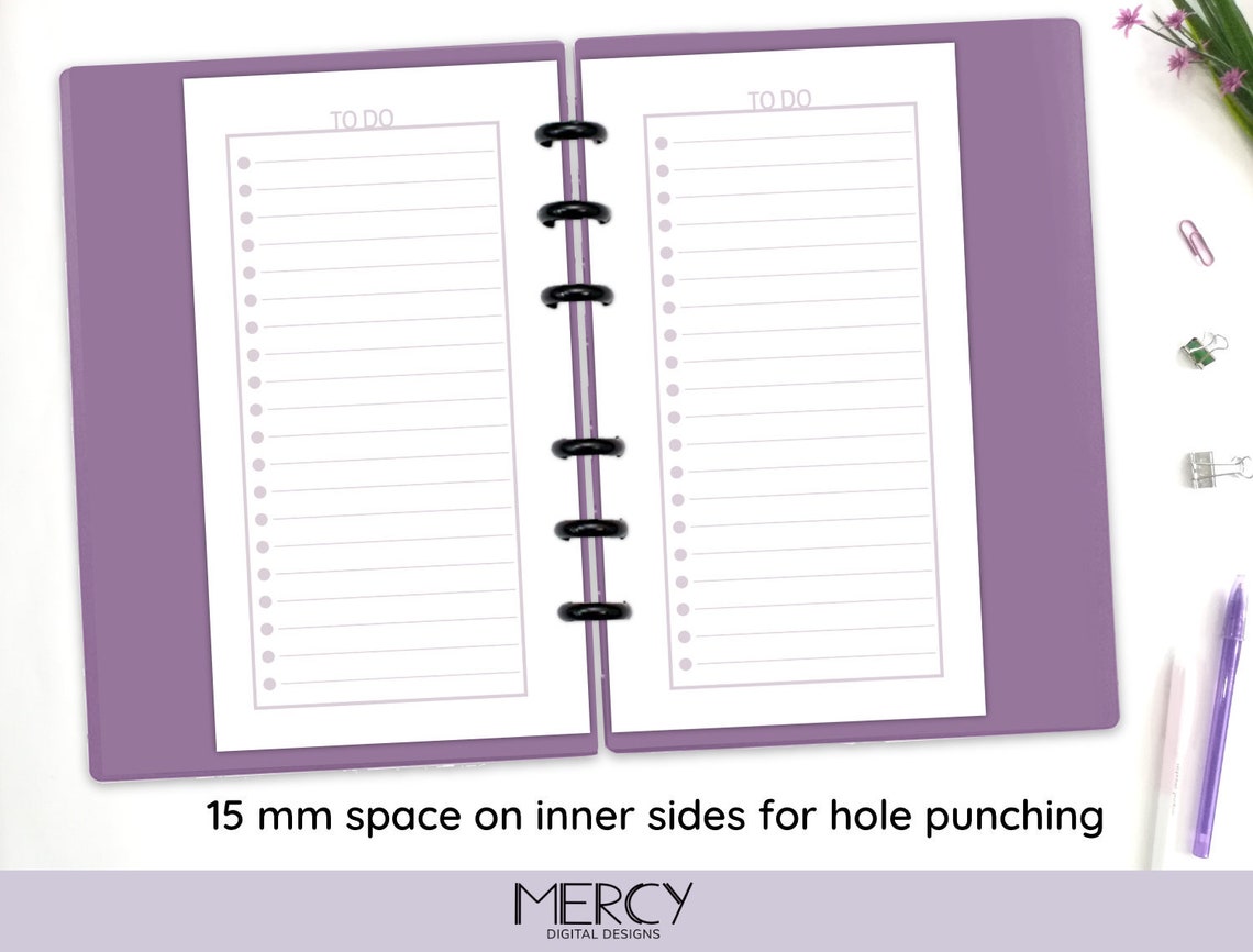 Personal Size to Do List Printable Personal Task List Set - Etsy