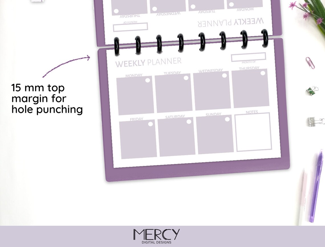 A5 Weekly Planner Printable - Etsy