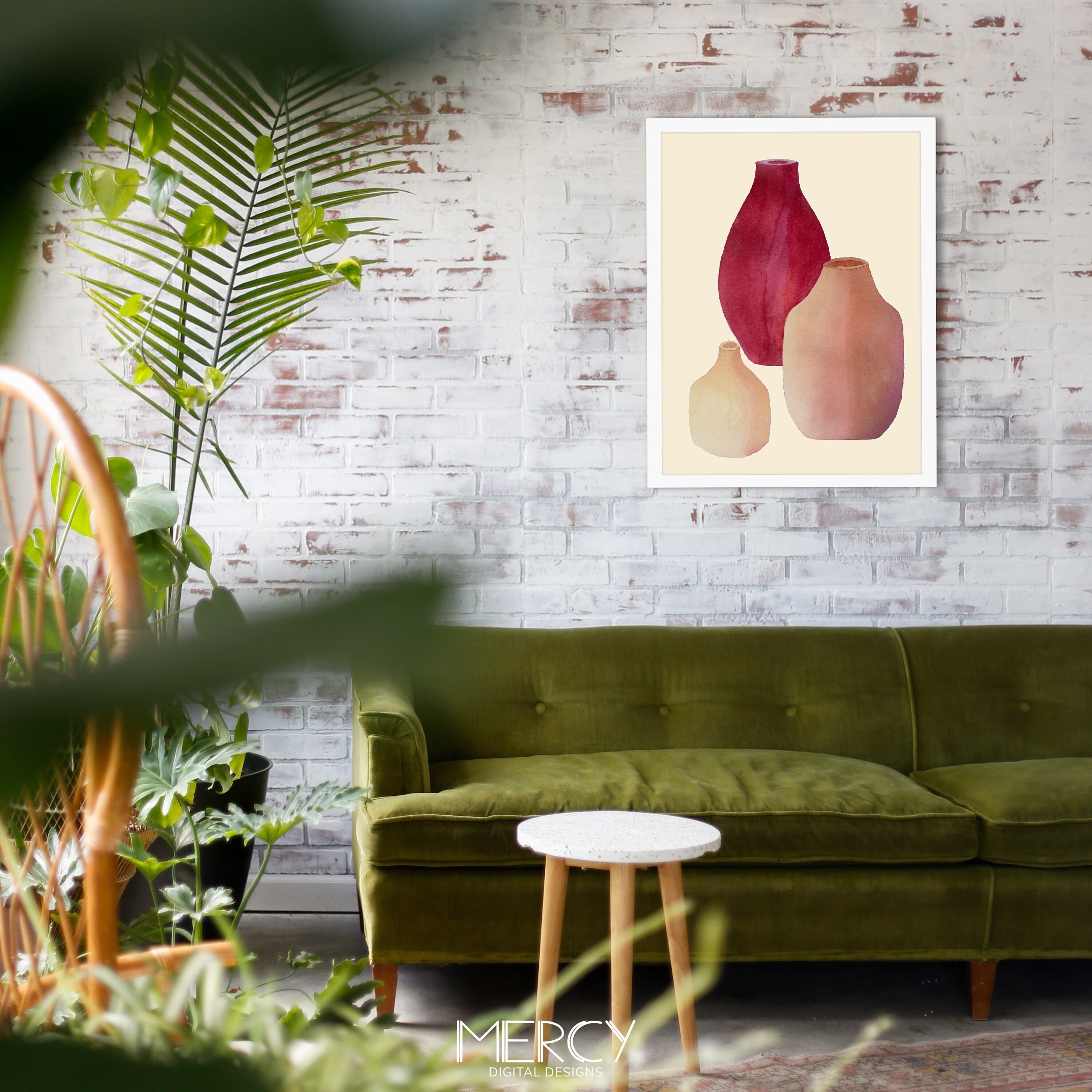 Abstract Vases Wall Art Printable Watercolor Vases Digital - Etsy