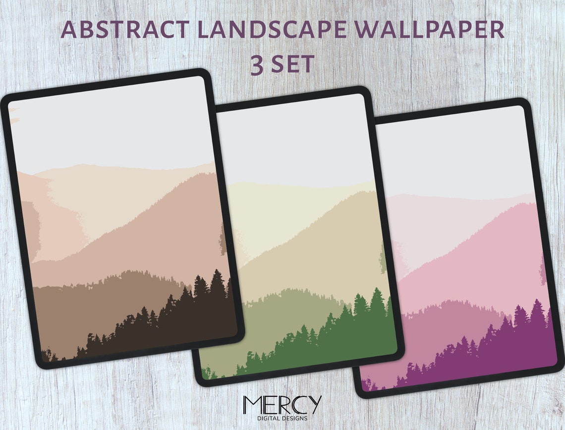 Abstract Landscape iPad Wallpaper - Etsy