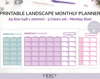 A5 Weekly Planner Printable - Etsy