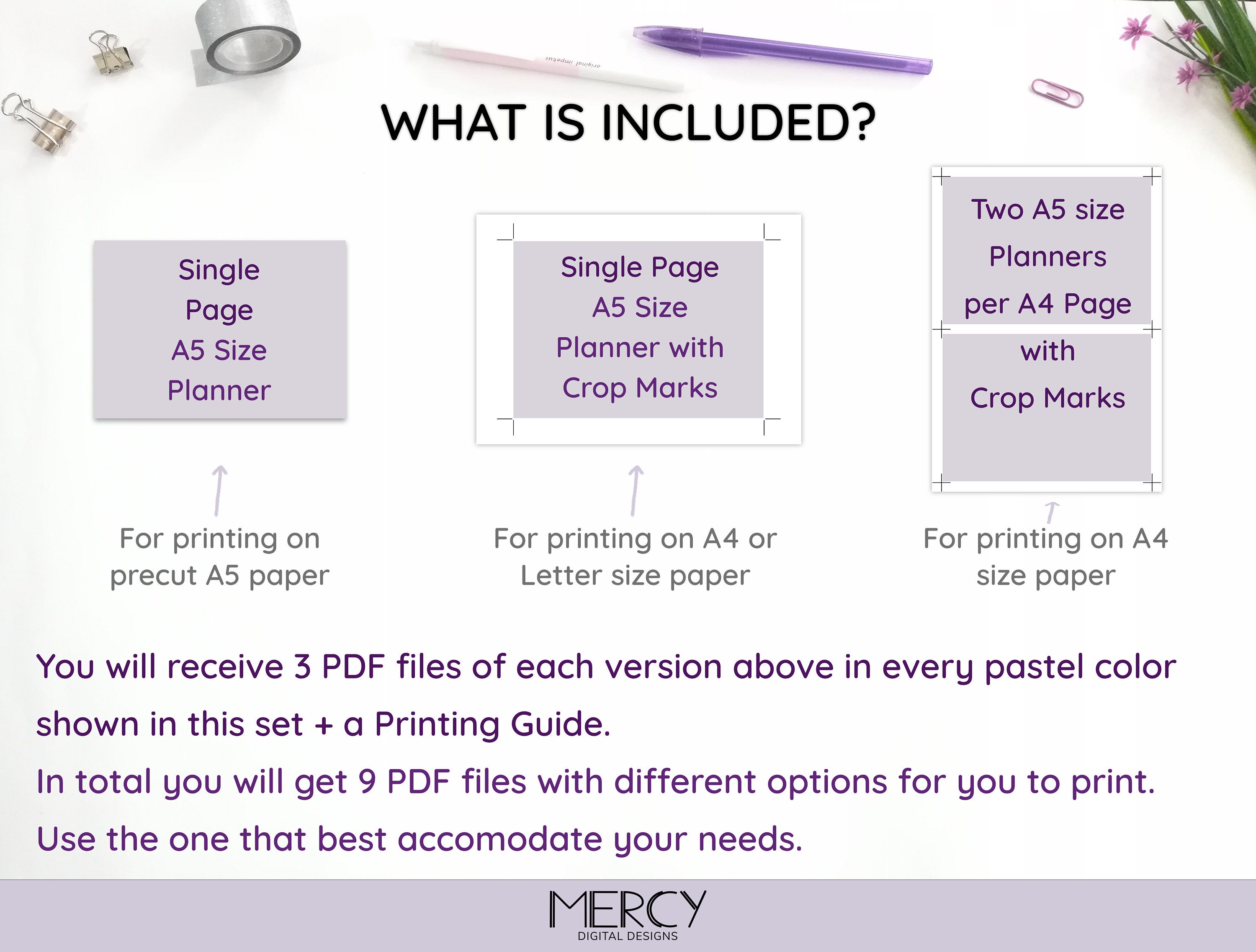 A5 Landscape Monthly Planner Printable, Undated Calendar - Etsy