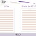 Lined Notes Page Printable Notes Planner on A4 and Letter - Etsy