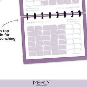 A5 Monthly Planner Printable, A5 Undated Calendar - Etsy