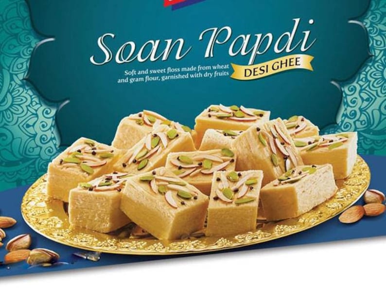 Soan Papdi Soan Papdi Mithai Indian Sweet Soan Papdi Sweet - Etsy
